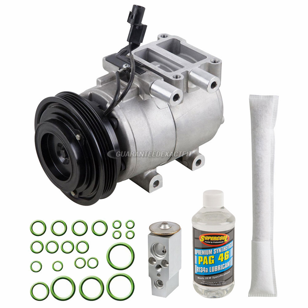 2002 Hyundai Accent A/C Compressor and Components Kit 1.6L Engine 60 ...