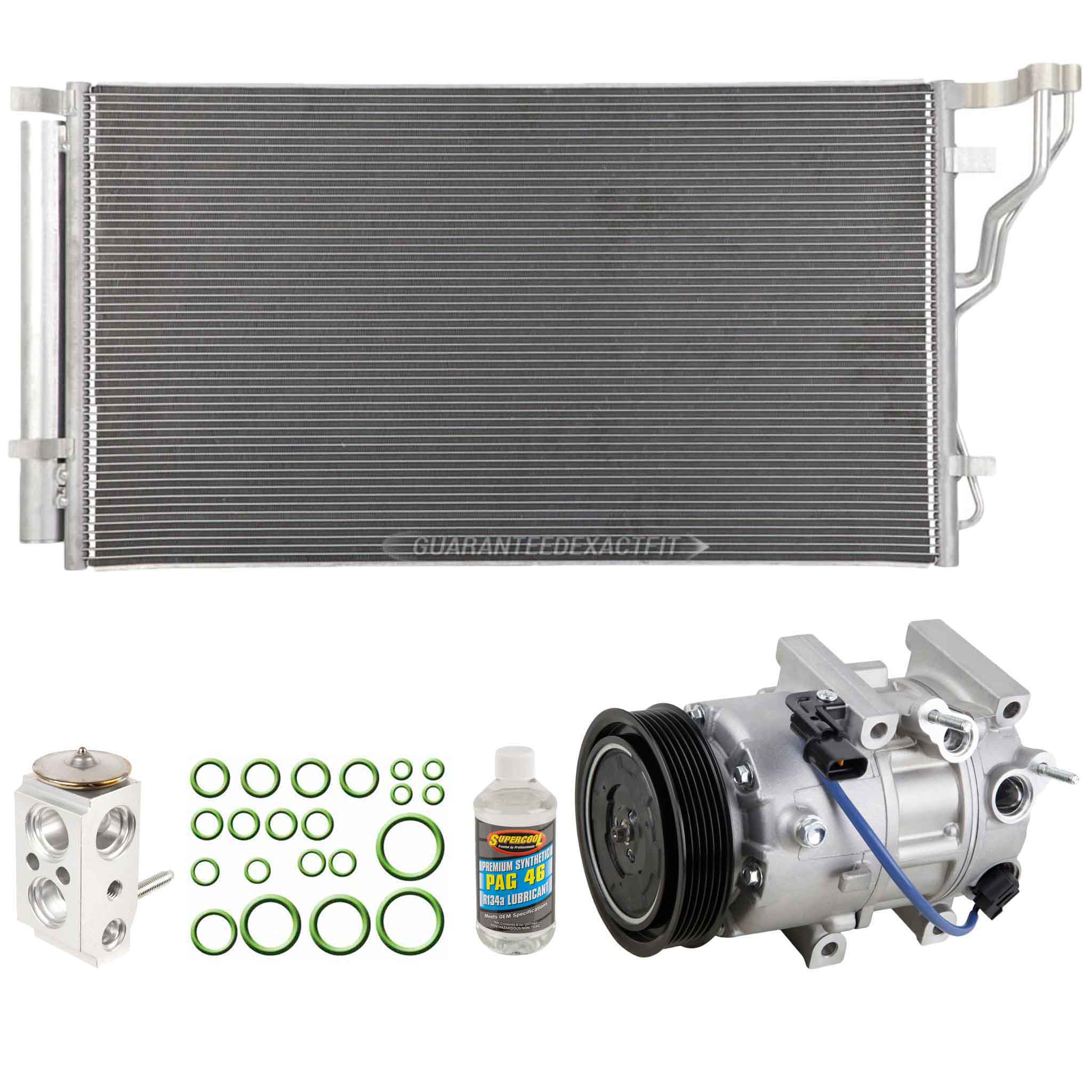 2011 Hyundai Sonata A/C Compressor and Components Kit 2.4L Engine ...