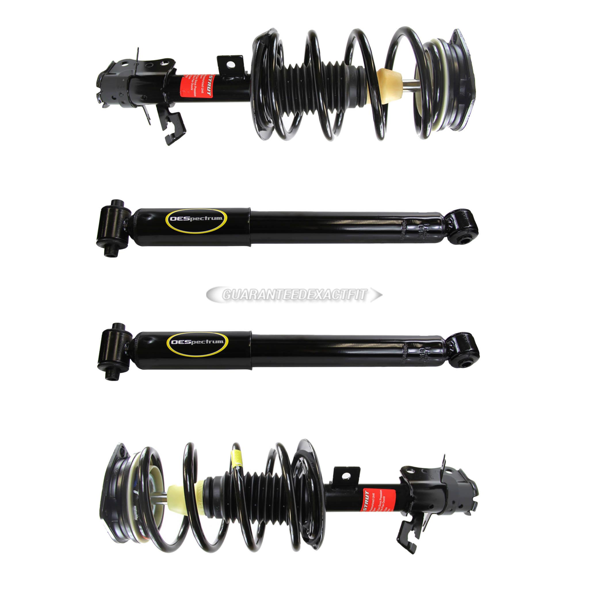 2010 Nissan Sentra Shock and Strut Set Exc. SE-R - Front and Rear - Kit ...