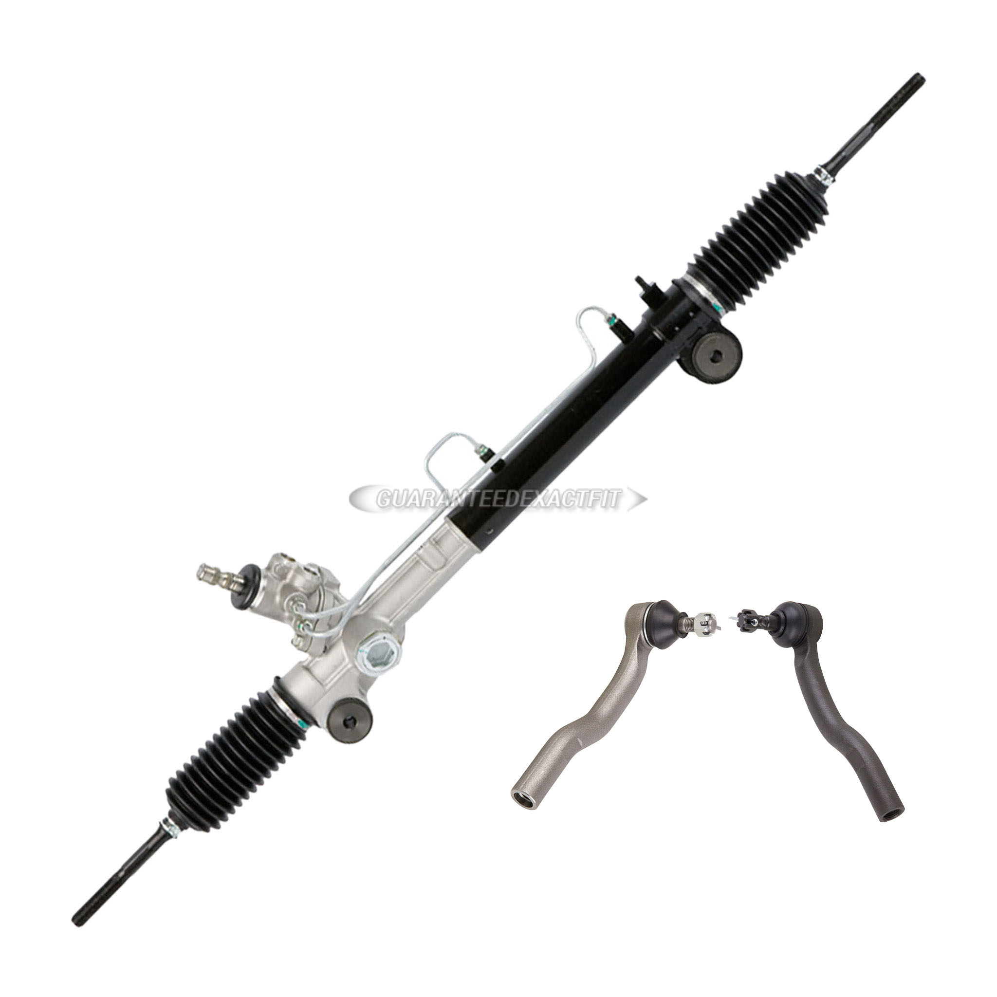 2003 Toyota Camry Rack and Pinion and Outer Tie Rod Kit Power Steering ...