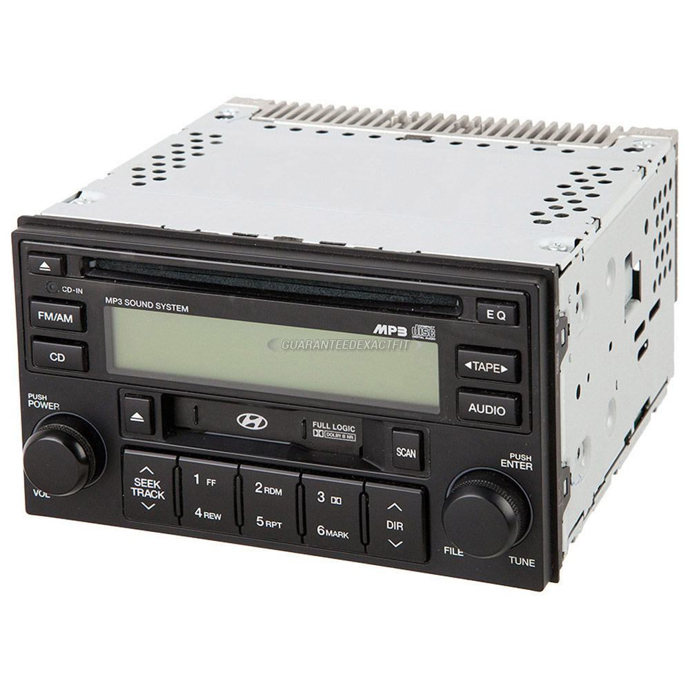 2007 Hyundai Tucson Radio or CD Player AM-FM-CASS-MP3-Single CD Radio ...