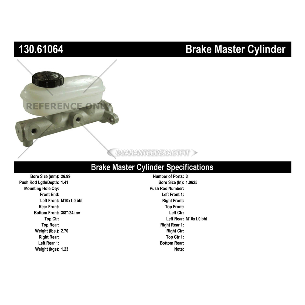 Centric Parts Premium Master Cylinder - Preferred 130.61064 - Buy Auto ...