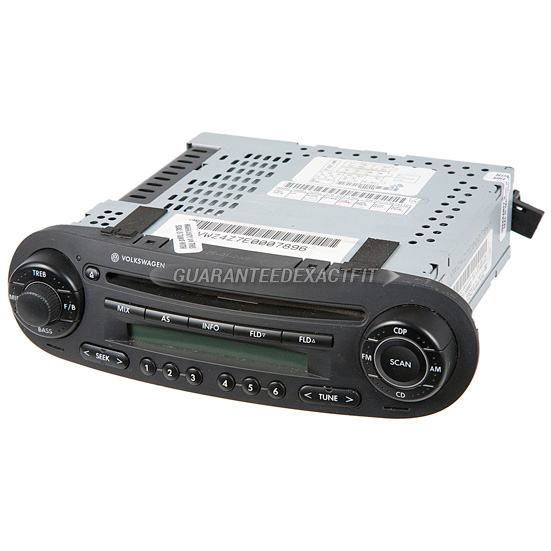 2004 Volkswagen Beetle Radio or CD Player AM-FM-MP3-Single CD Radio ...
